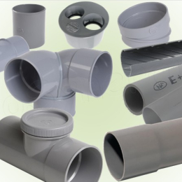 PVC tubes et raccord évacuation gravitaire des eaux usées
